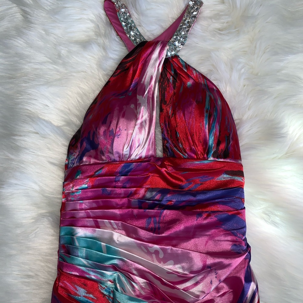 Gorgeous Multicolor Prom Dress - Gem